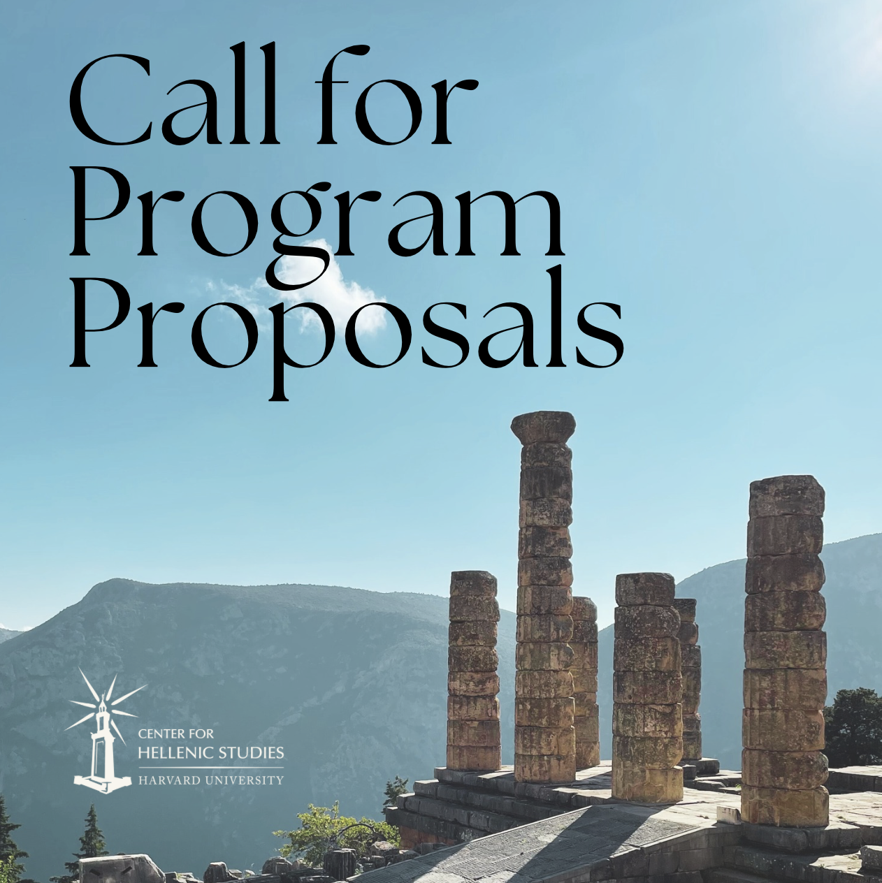 Call for Program Proposals - The Center for Hellenic Studies